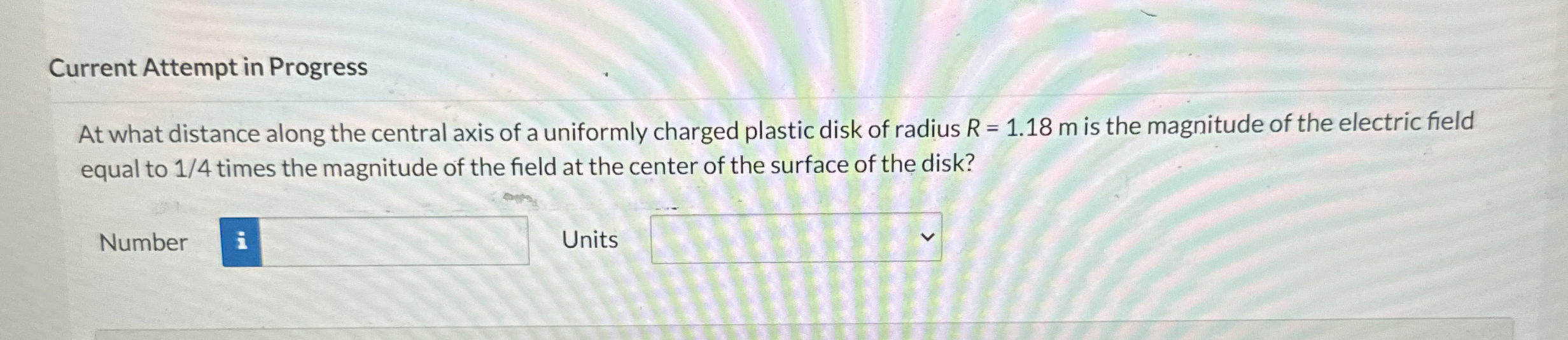 Solved Current Attempt in ProgressAt what distance along the | Chegg.com