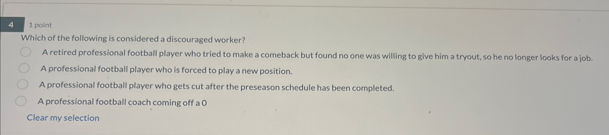 Solved 4 1 ﻿pointWhich of the following is considered a | Chegg.com