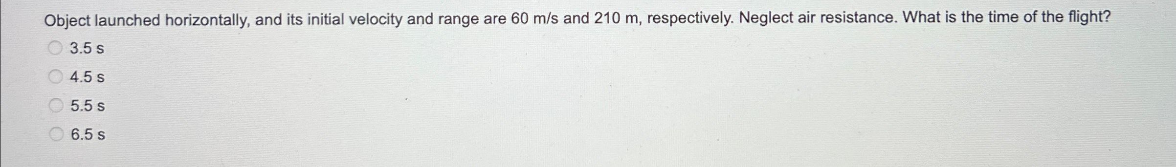 Solved Object launched horizontally, and its initial | Chegg.com