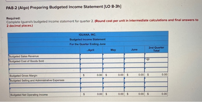 Solved Required information SB Problem PA8-1 to PA8-3 [The | Chegg.com