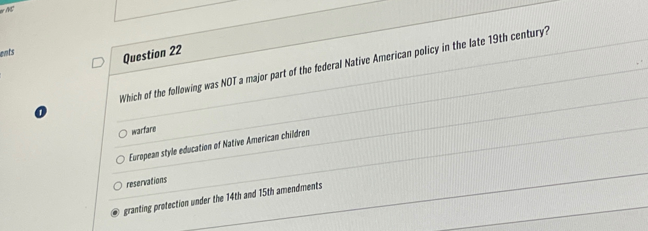 Solved Question 22Which of the following was NOT a major | Chegg.com