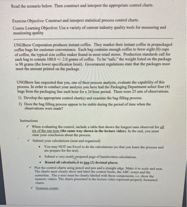 Read the scenario below. Then construct and interpret | Chegg.com