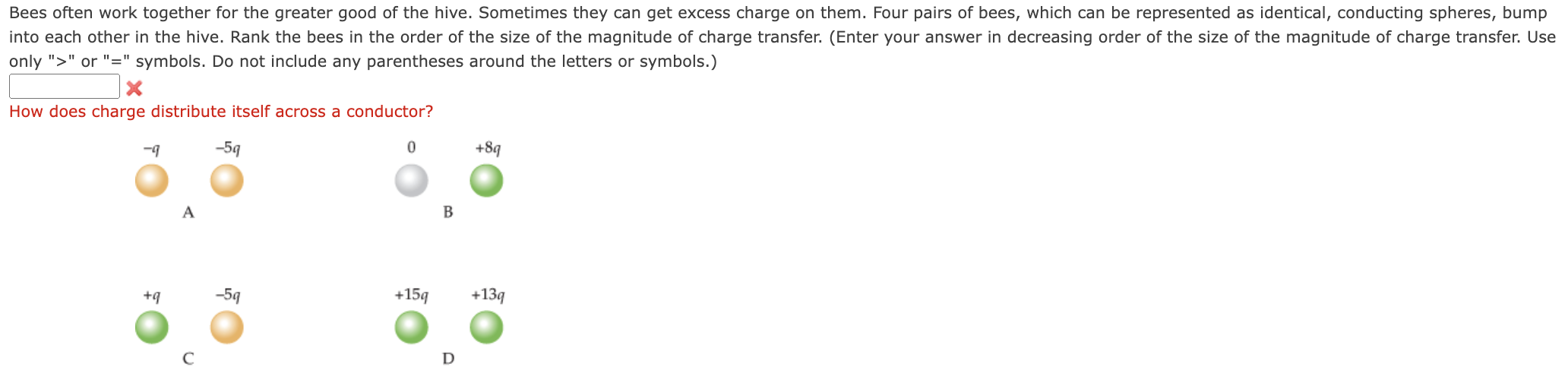 Solved only ">" ﻿or "=" ﻿symbols. Do not include any | Chegg.com