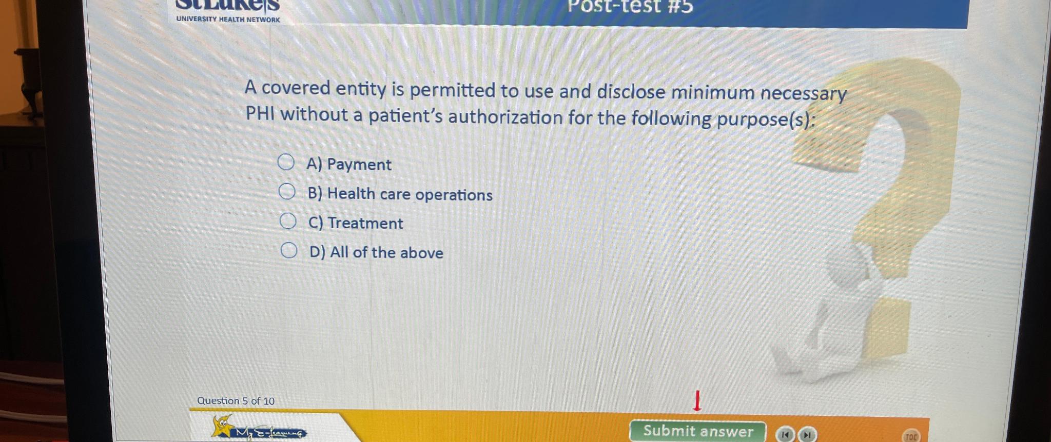 Solved A covered entity is permitted to use and disclose | Chegg.com