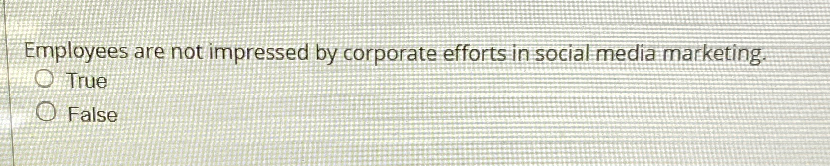 Solved Employees are not impressed by corporate efforts in | Chegg.com