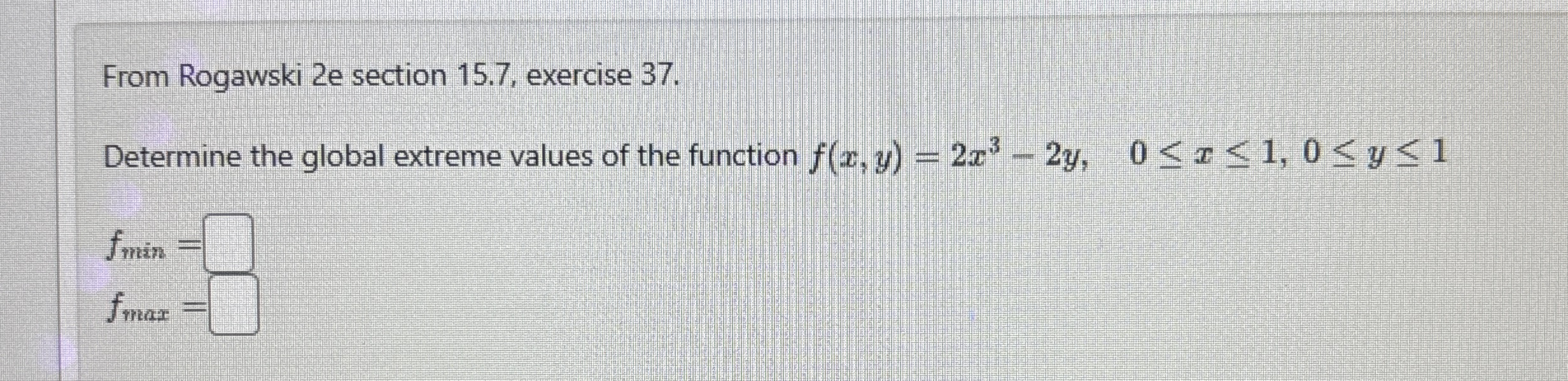 Solved From Rogawski 2 ﻿e section 15.7, ﻿exercise | Chegg.com