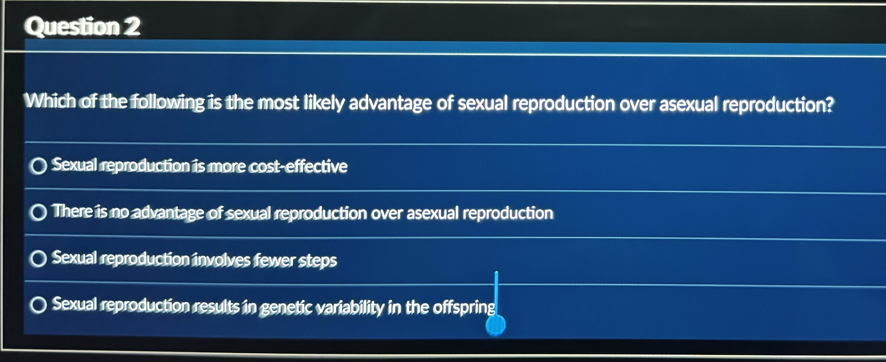 Solved Question 2Which of the following is the most likely | Chegg.com