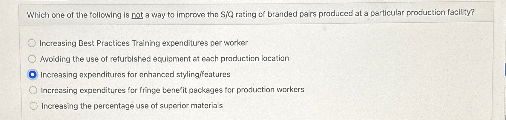 Solved Which one of the following is not a way to improve | Chegg.com