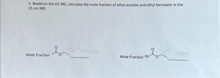 6. Based on the GC-MS, calculate the mass percent of | Chegg.com