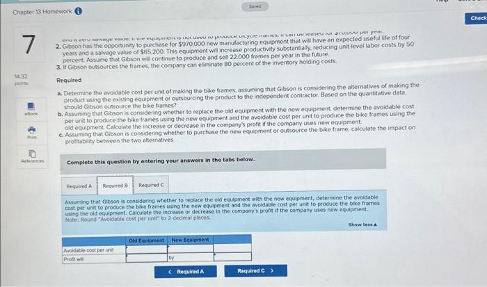 Solved Chapter 13 Homework G 7 14.32 points eBook Print | Chegg.com