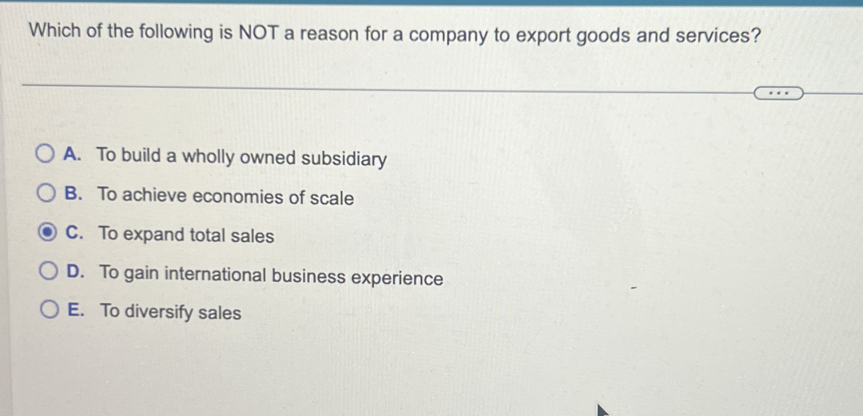 High Quality SOLUTION Which of the following is NOT a reason for a company | Chegg.com