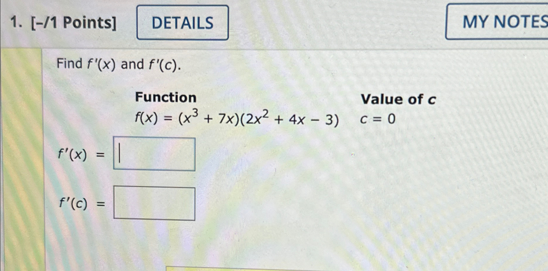 Solved [ 1 ﻿points]find F X ﻿and