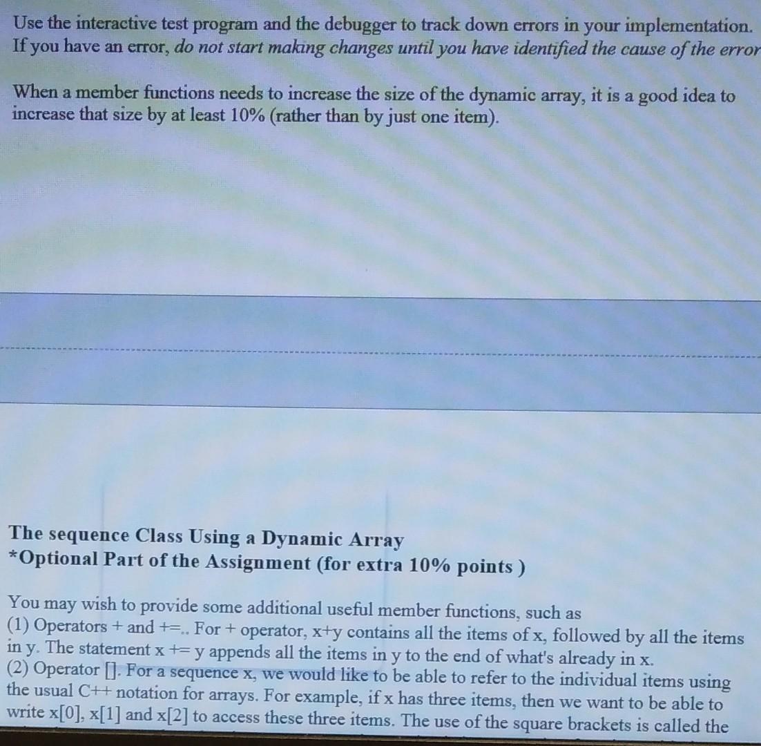 Solved Page of Programming Assignment 3: Revise the sequence | Chegg.com