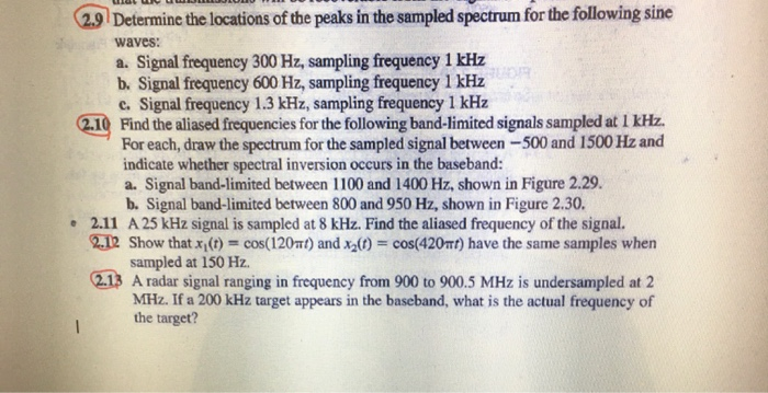 Solved 29 Determine the locations of the peaks in the | Chegg.com