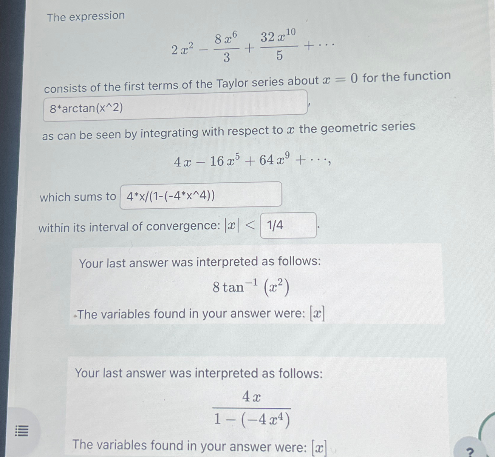 Solved The expression2x2-8x63+32x105+cdotsconsists of the | Chegg.com