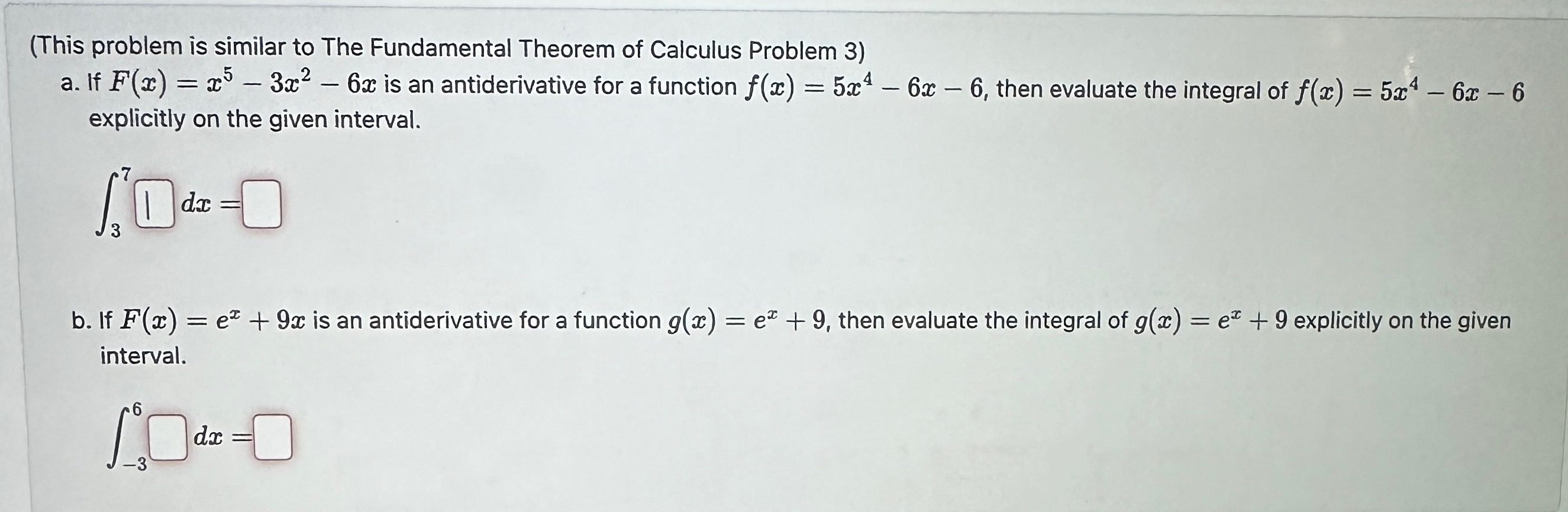 Solved (This problem is similar to The Fundamental Theorem | Chegg.com
