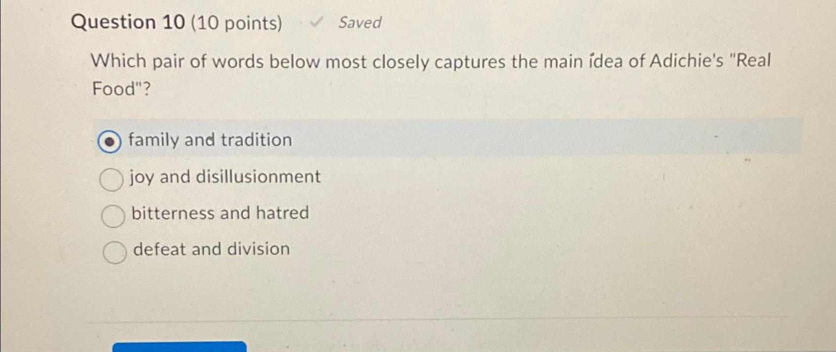 Solved Question 10 (10 ﻿points) ﻿SavedWhich pair of words | Chegg.com