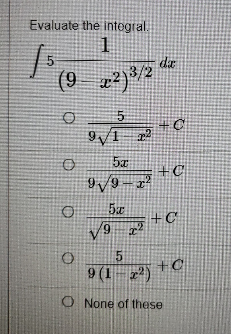Solved Evaluate the | Chegg.com