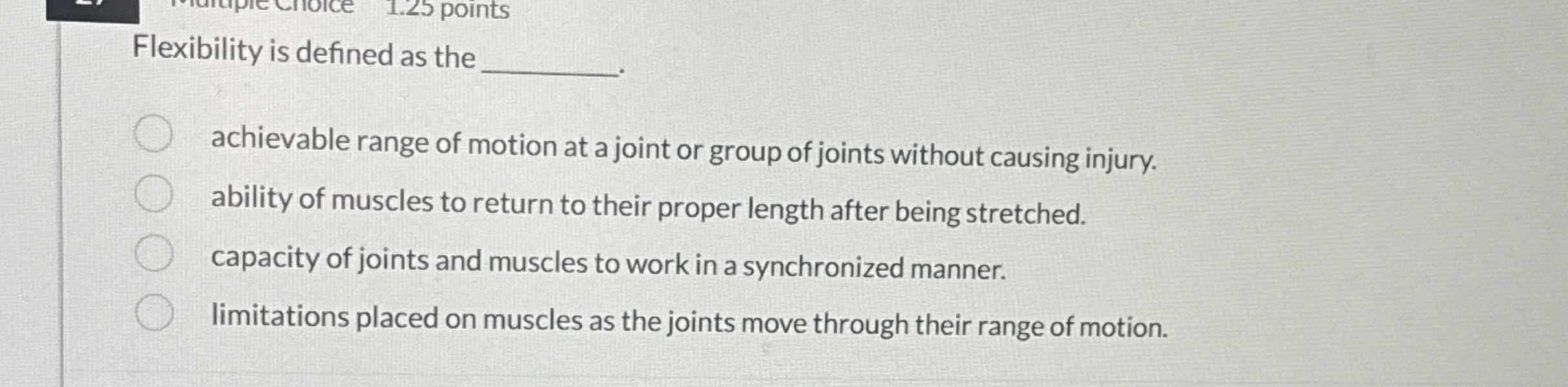 Solved Flexibility is defined as theachievable range of | Chegg.com