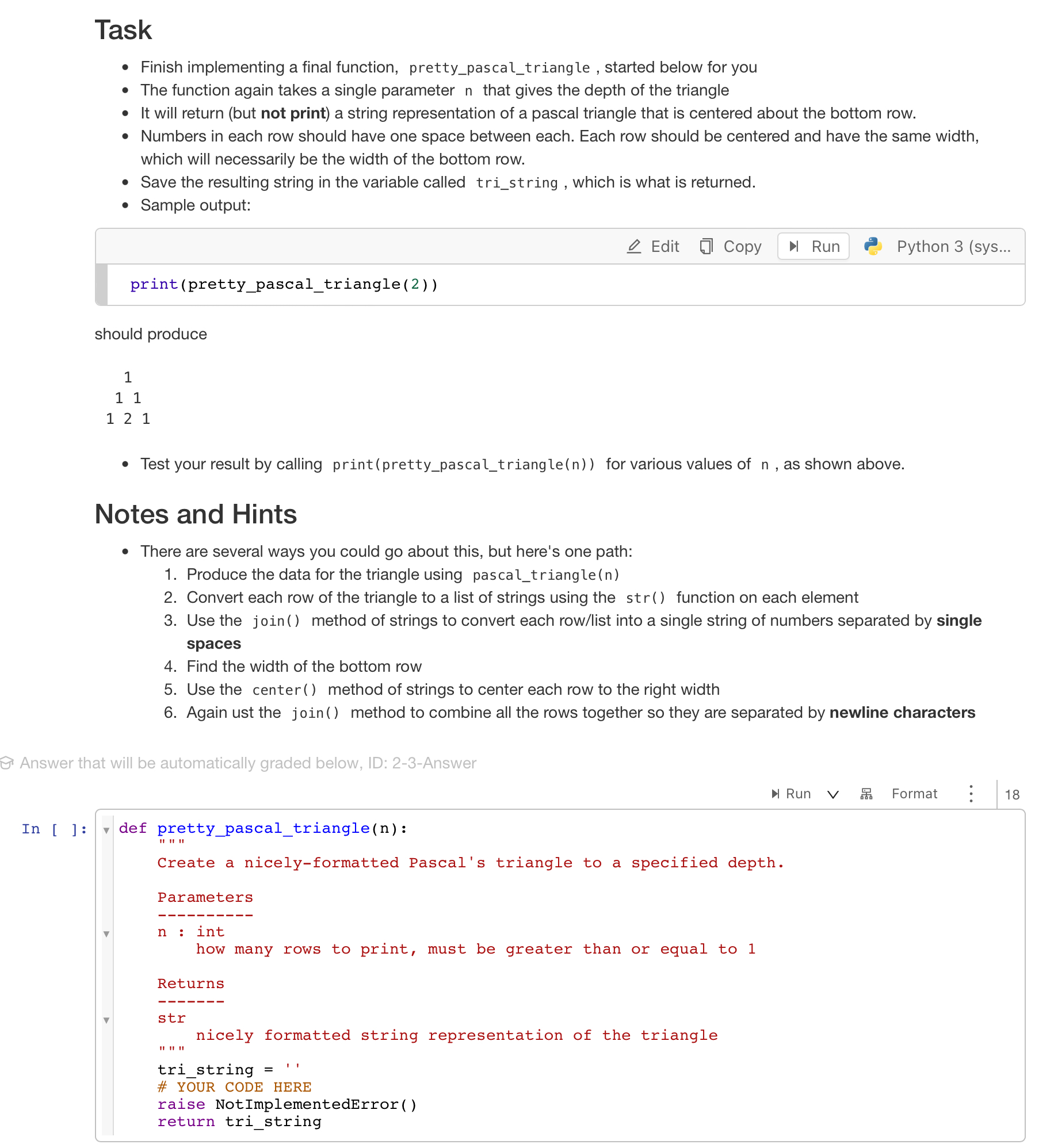 Solved TaskFinish implementing a final function, | Chegg.com