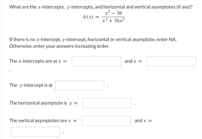 Solved What are the x-intercepts, y-intercepts, and | Chegg.com