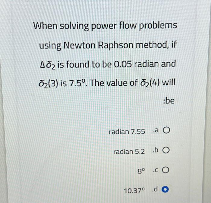Solved When solving power flow problems using Gauss-Siedel | Chegg.com
