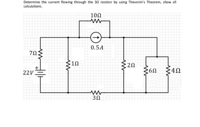 Solved Determine the current flowing through the 3Ω resistor | Chegg.com