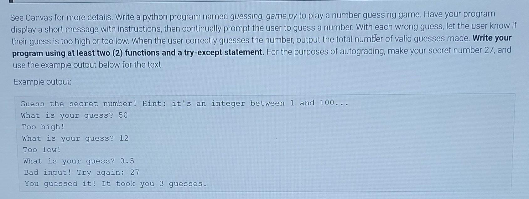 Solved See Canvas for more details. Write a python program | Chegg.com