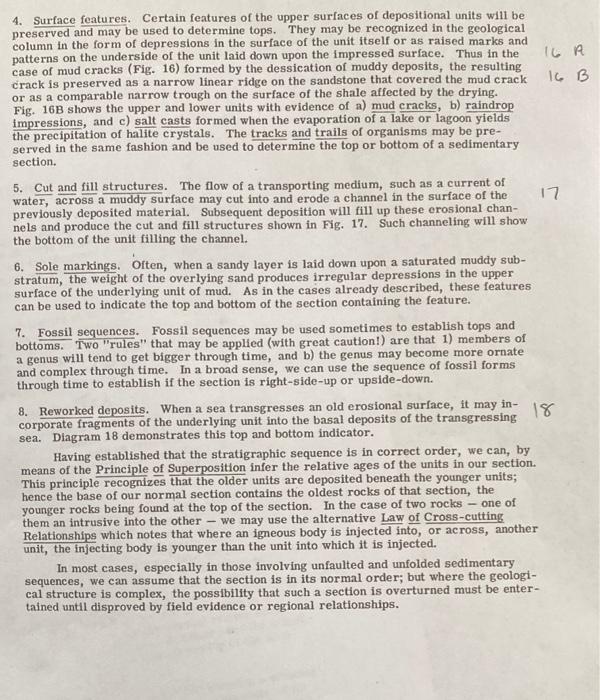 Solved 2. INTERPRETING GEOLOGICAL CROSS-SECTIONS A. | Chegg.com
