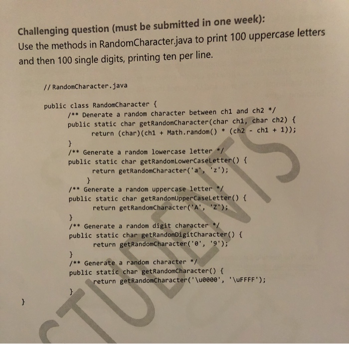 Solved Homework Homework01 Write Java Methods To Calculate