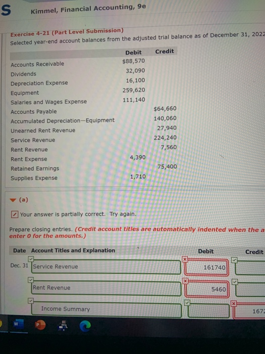 Solved s Kimmel, Financial Accounting, 9e Exercise 4-21 | Chegg.com