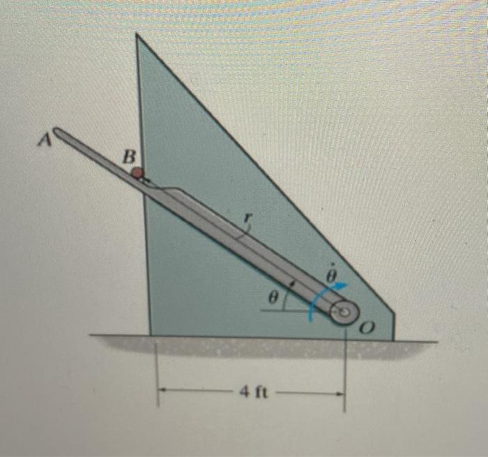 Solved Part A If arm OA rotates with a constant clockwise | Chegg.com
