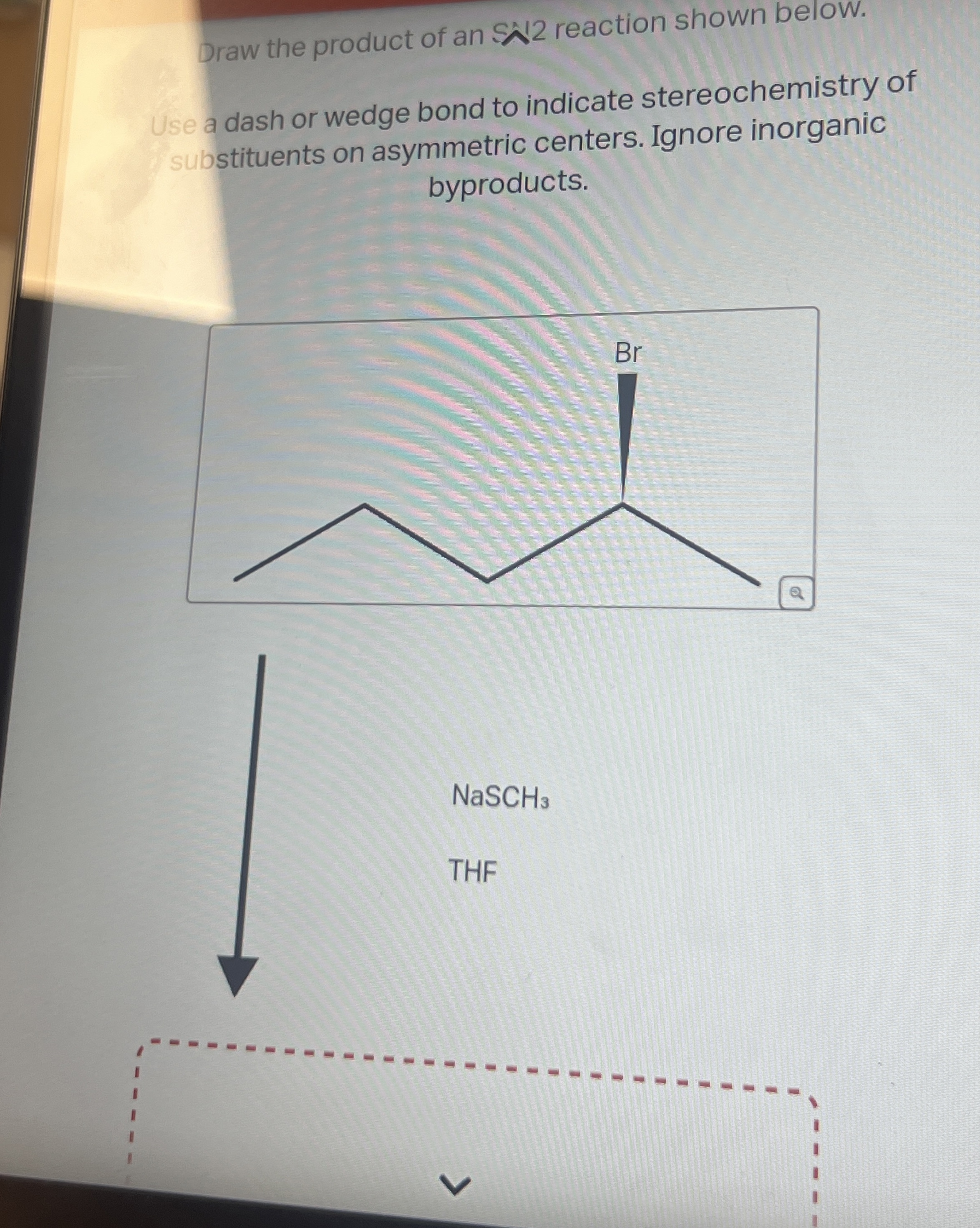 Solved Draw the product of an N2 ﻿reaction shown below.Use a | Chegg.com