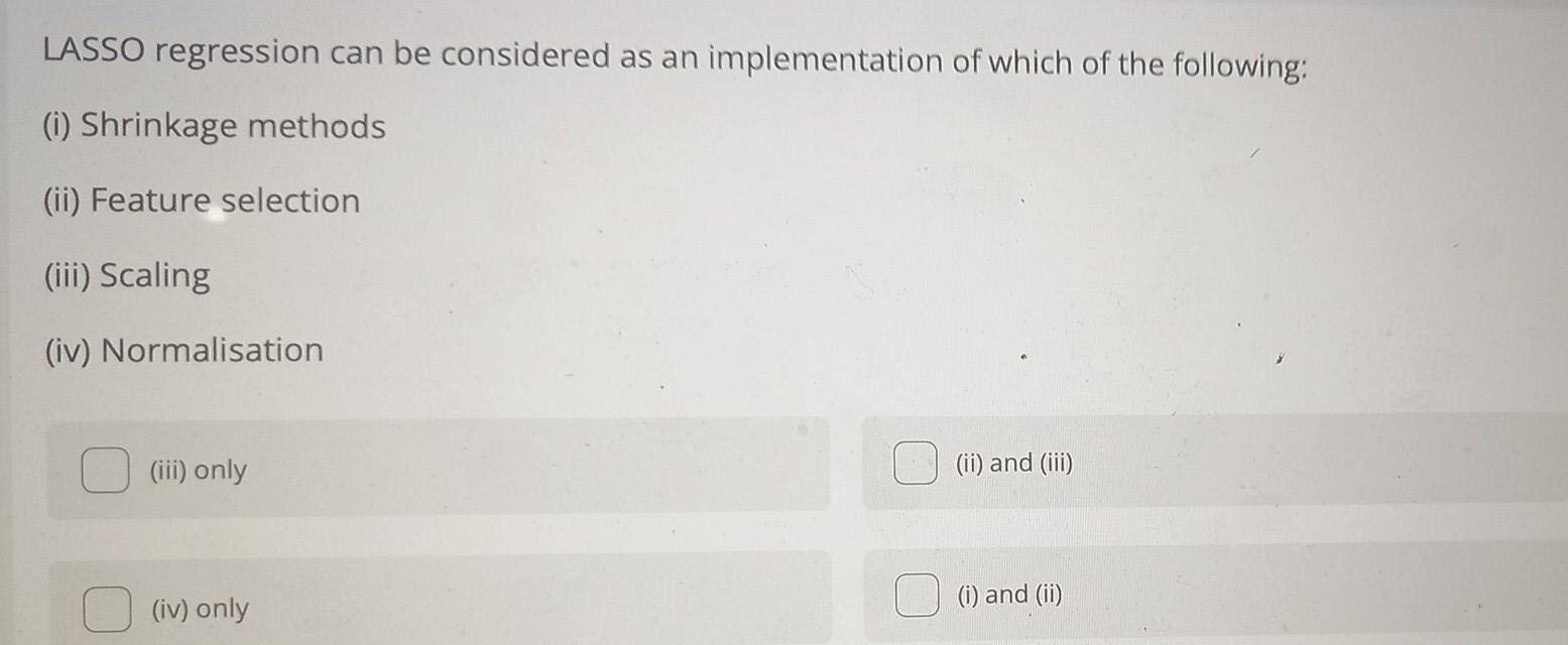 Solved Standardisation is a method of feature scaling which | Chegg.com