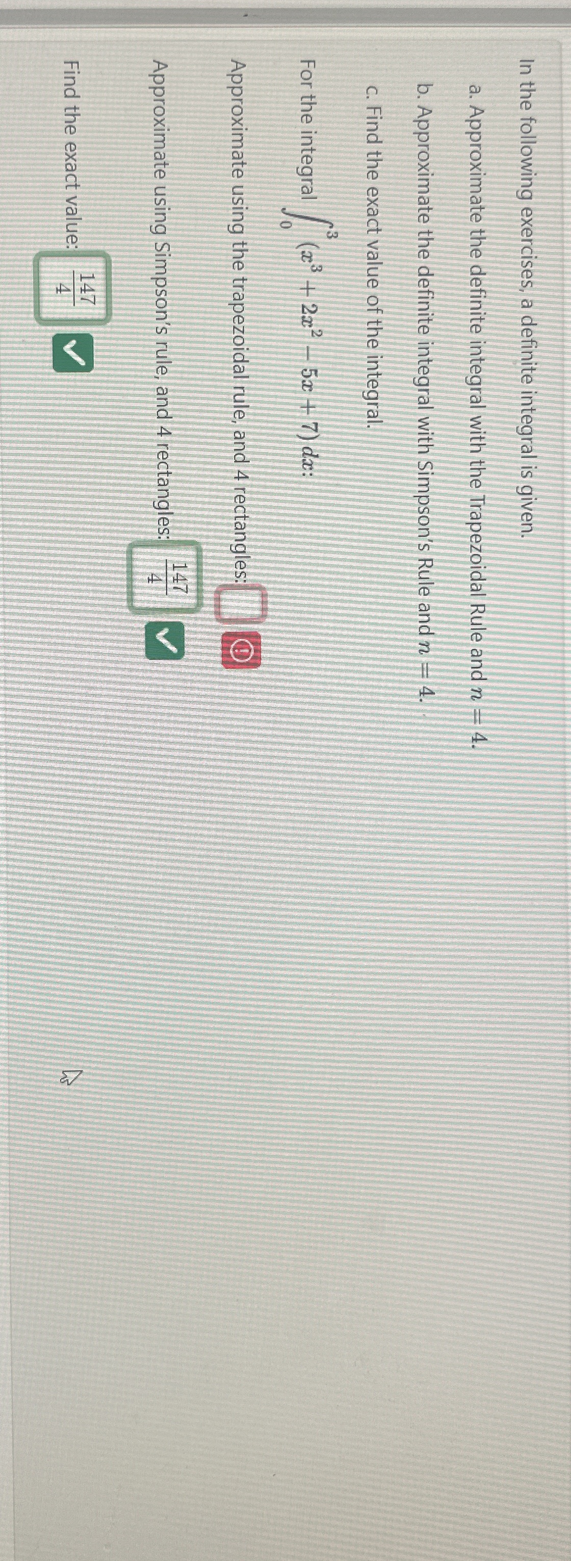 Solved In the following exercises, a definite integral is | Chegg.com