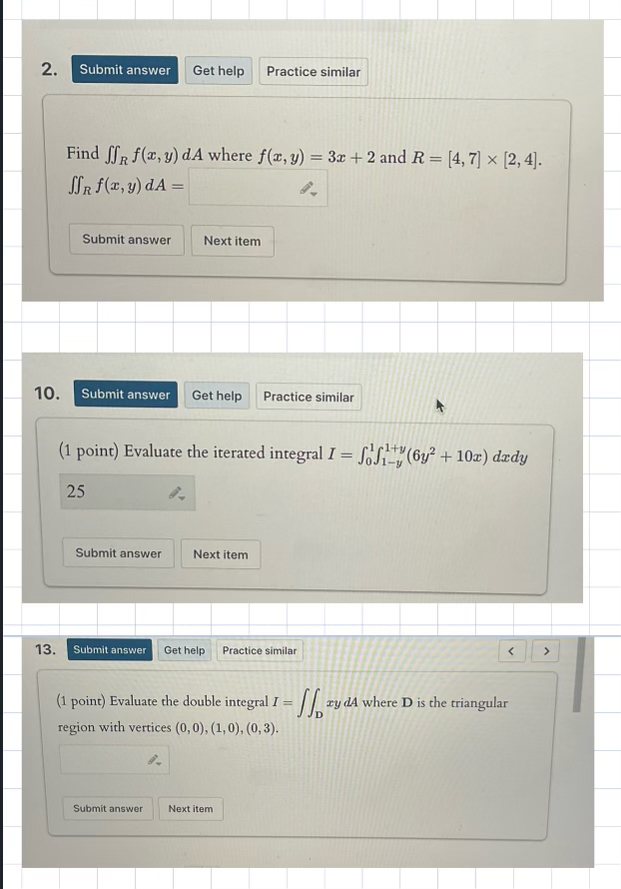 Solved Hello, can you help me with these three problems. | Chegg.com