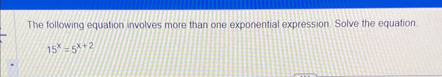 Solved The following equation involves more than one | Chegg.com