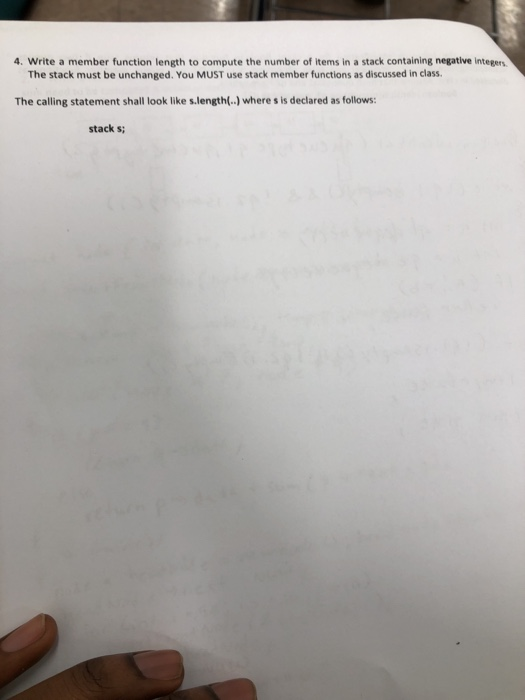 Solved 4. Write a member function length to compute the | Chegg.com