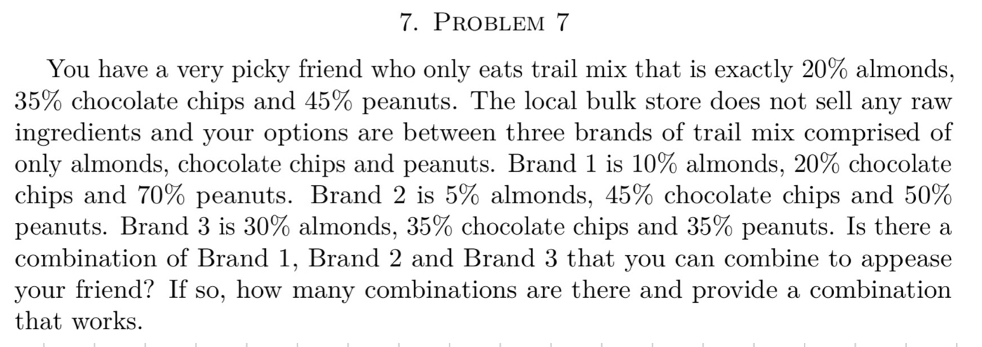 Solved Problem 7You have a very picky friend who only eats | Chegg.com