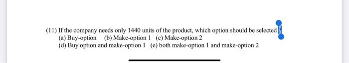 Solved PROBLEM II (Make-buy Analysis): A company consumes a | Chegg.com
