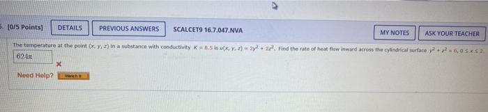 Solved (0/5 Points] DETAILS PREVIOUS ANSWERS SCALCET9 | Chegg.com