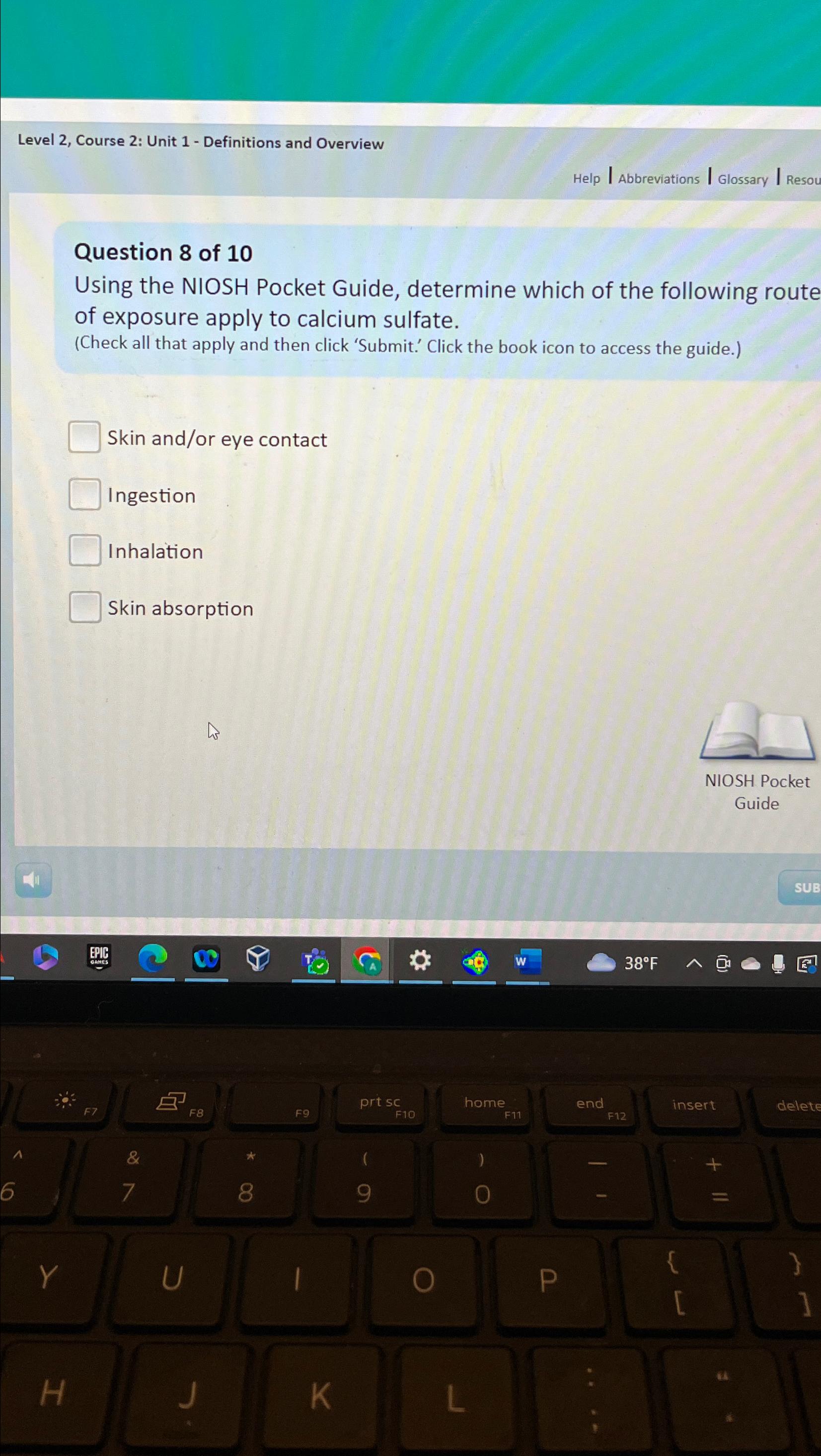 Solved Level 2, ﻿Course 2: Unit 1 - ﻿Definitions and | Chegg.com