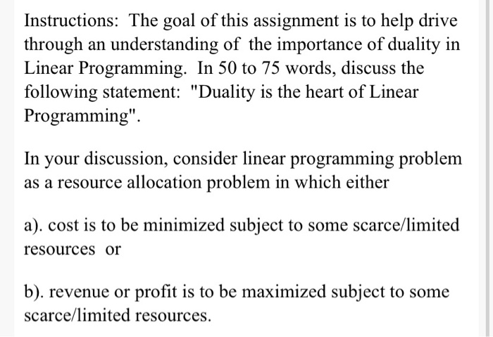 Solved Instructions: The goal of this assignment is to help | Chegg.com