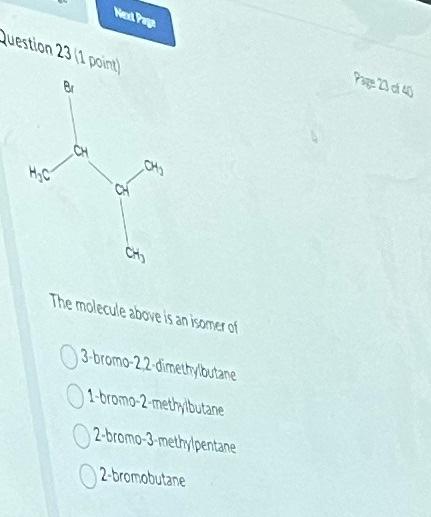 Solved The molecule above is an isomer of | Chegg.com