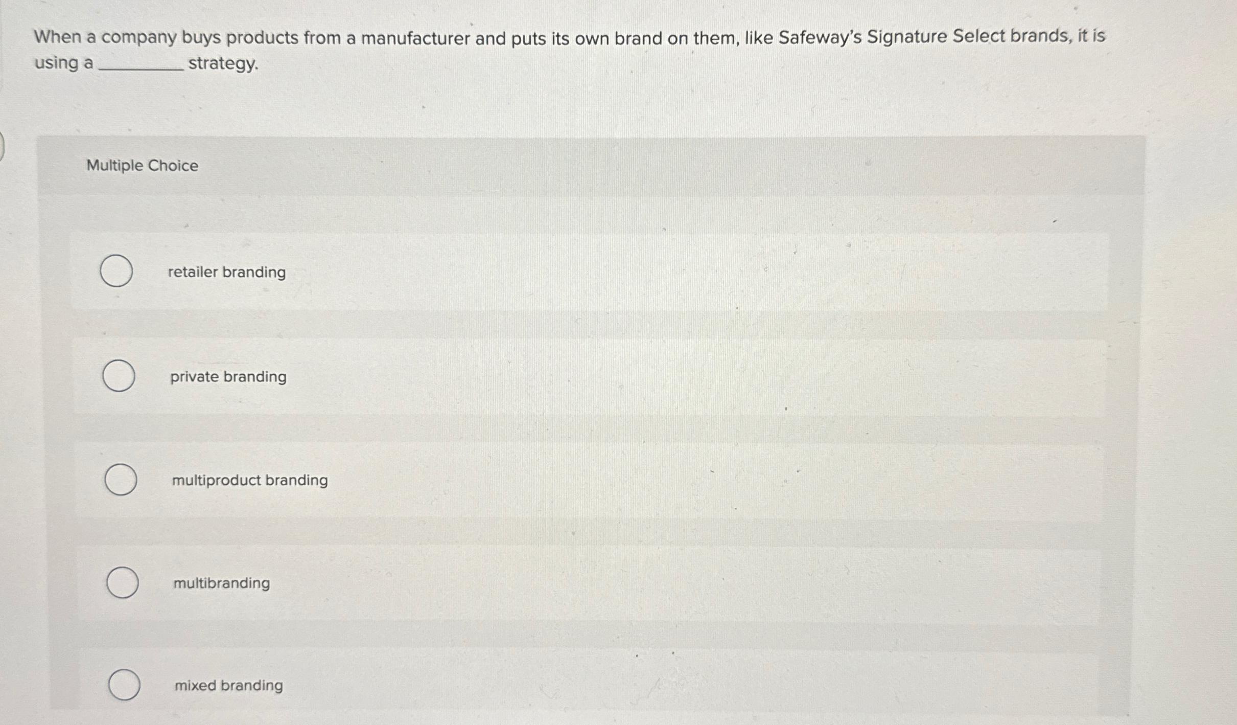 Solved When a company buys products from a manufacturer and | Chegg.com