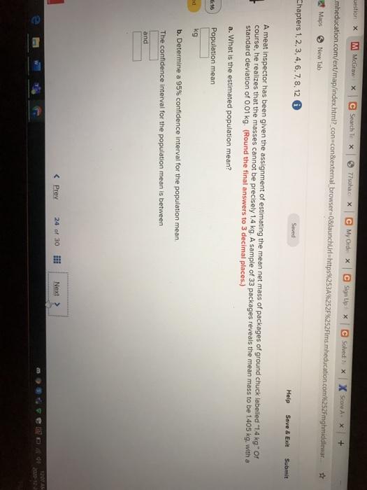 Solved Gestion X M McGraw X C Search 1 X Tischac x C My | Chegg.com