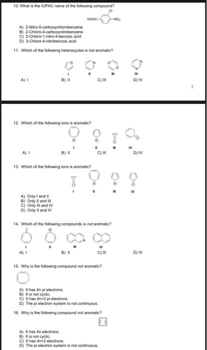 Solved 1. Which of the following stafornents aboul benaene | Chegg.com