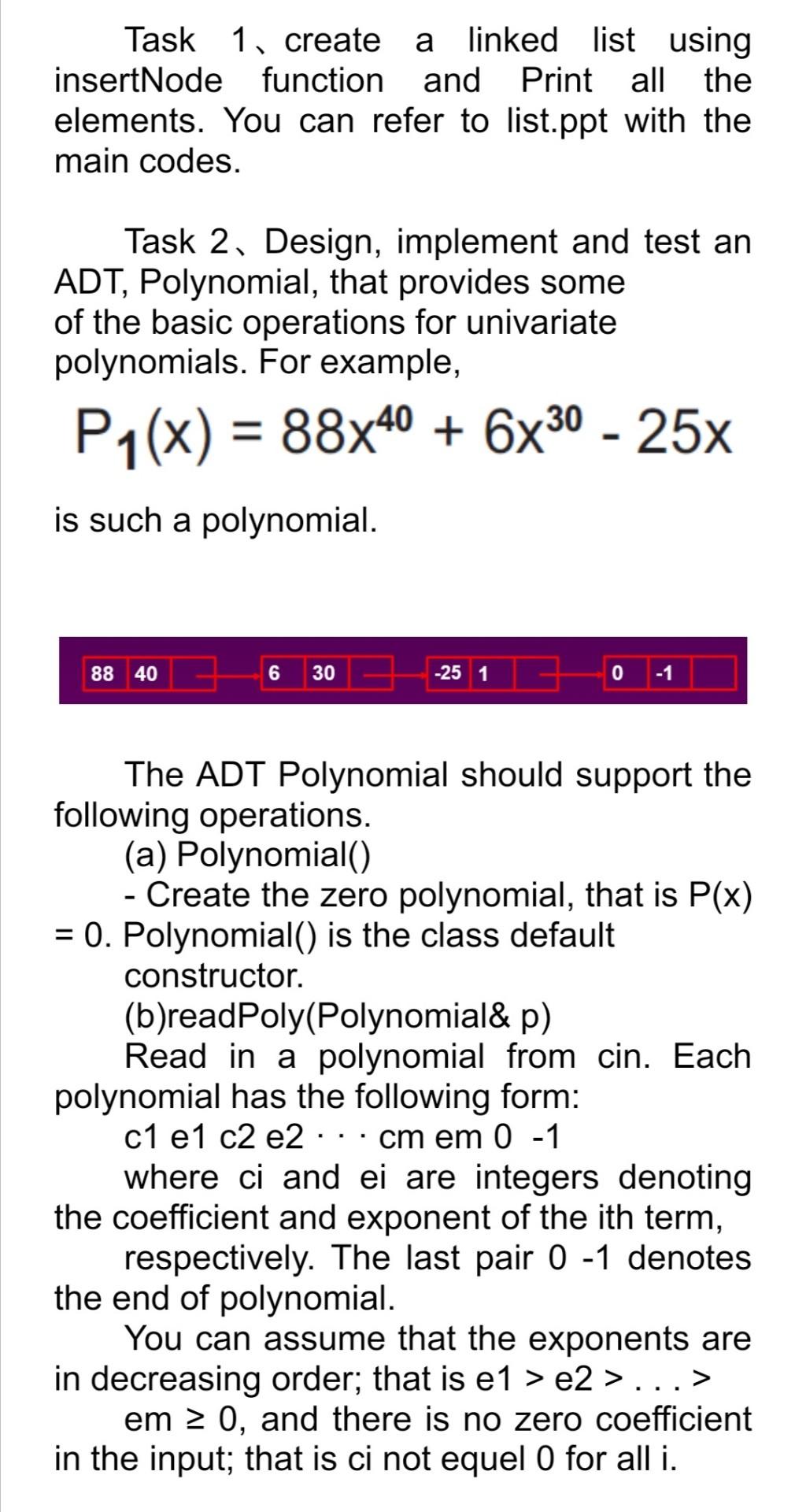 Solved Please write the codes under the compiler and run it. | Chegg.com