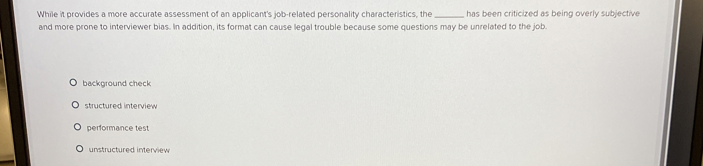 Solved While it provides a more accurate assessment of an | Chegg.com