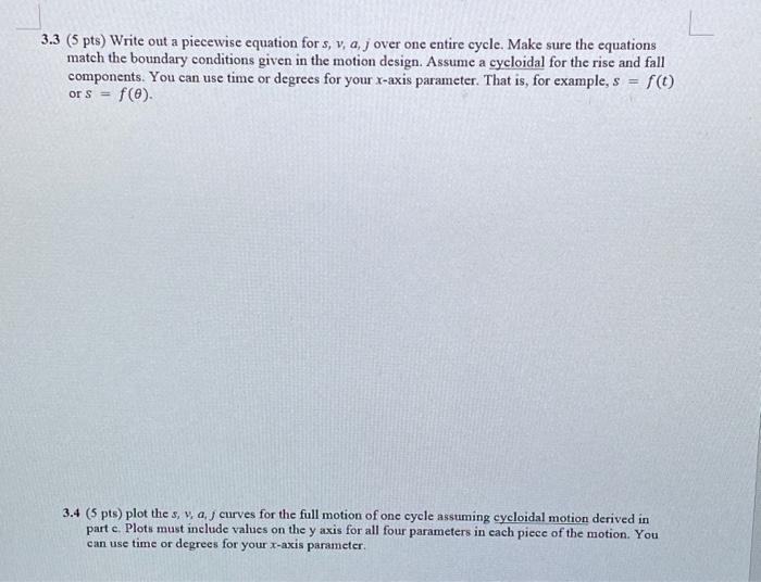 Solved Problem 3: (14 pts) Designing cams Upon graduation, | Chegg.com